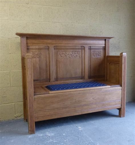 Antiques Atlas Oak Settle Bench With Storage As418a231