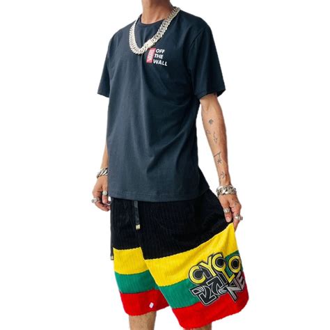 Bermuda Da Cyclone Veludo Do Reggae Camiseta Algodão Pop Shopee Brasil