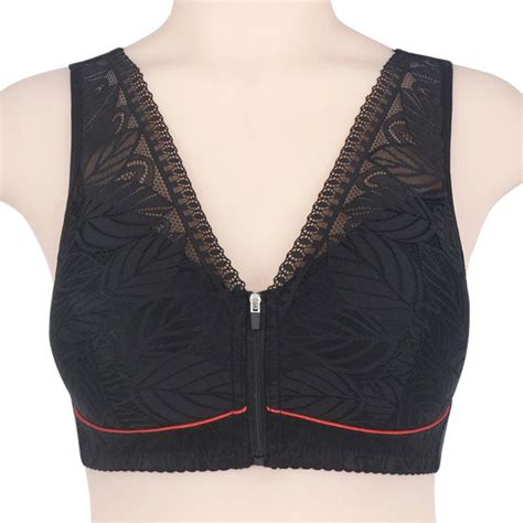 Baywell Womens Front Closure Bras Racerback Wireless Plus Size Full