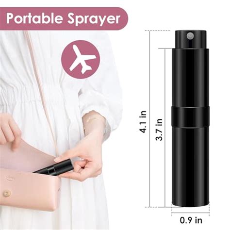 Saiveina 8ml Travel Perfume Atomizer Bottles Refillable