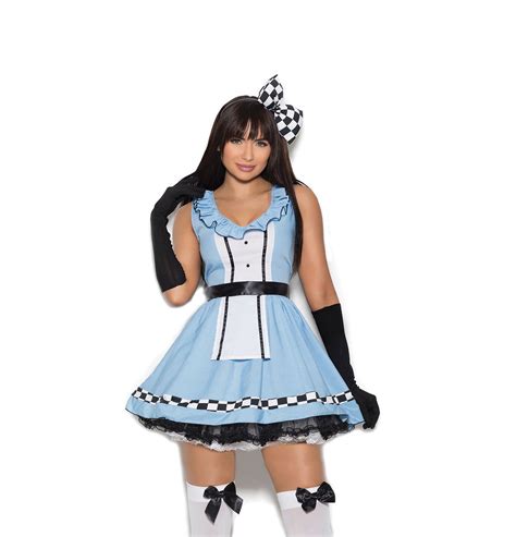 4pc Storybook Alice In Wonderland Costume Large