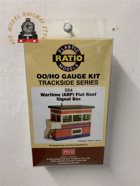 Ratio 554 00 Gauge Wartime Arp Flat Roof Signal Box Kit Agr Model