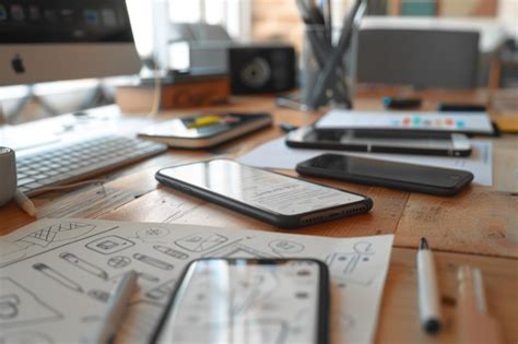 premium photo developing mobile application for new startup