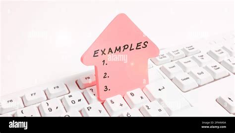 Writing Displaying Text Examples Business Concept Photo Sample Model To Follow Guide