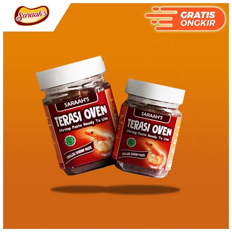 Jual Terasi Oven Saraah S Terasi Udang Matang Shopee Indonesia