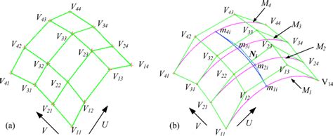 B Spline Surface Construction A Polygon Mesh B Surface Curves