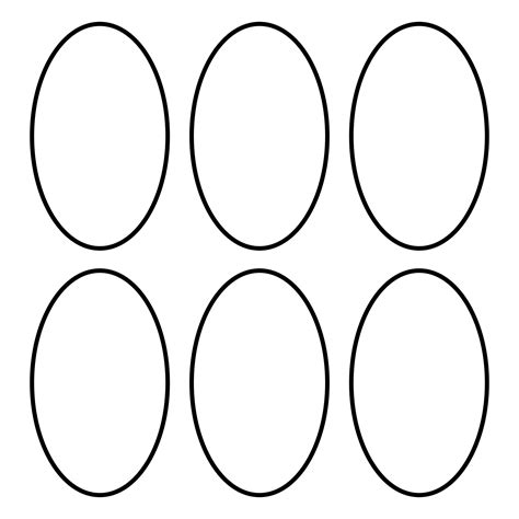 8 X 10 Oval Shape Templates Printable Free Circle Full Size PNG