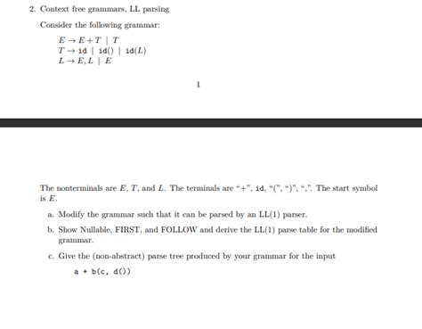 2 Context Free Grammars LL Parsing Consider StudyX