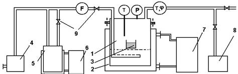 Experimental Set Up 1 Adsorption Cell 2 Heating Jacket 3 Sample Of