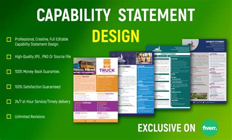 Design An Effective Professional And Creative Capability Statement By Mdhasanur R Fiverr