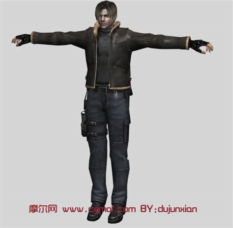 生化危机主角里昂 游戏角色3D模型 次时代游戏角色 游戏角色 3D模型免费下载 摩尔网