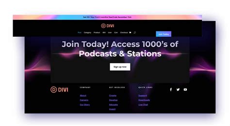 Headers And Footers Just Another Elegant Themes Examples Sites Site