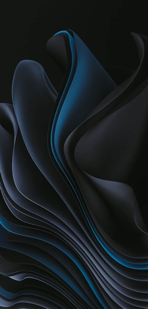 1080x2246 Windows 11 4k Black Blue Art 1080x2246 Resolution Wallpaper