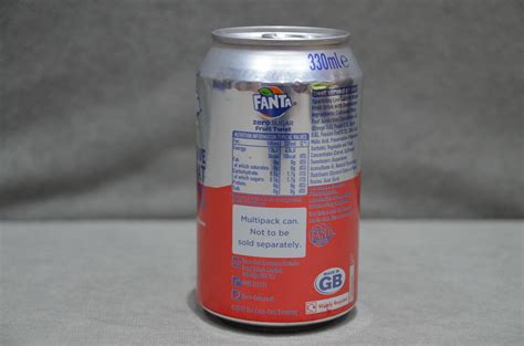 UK Ml Fanta Fruit Twist Zero Sugar Grelly UK