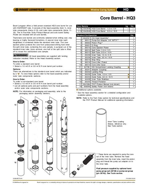 Hq Core Barrel Assembly At Jacqueline Sadler Blog