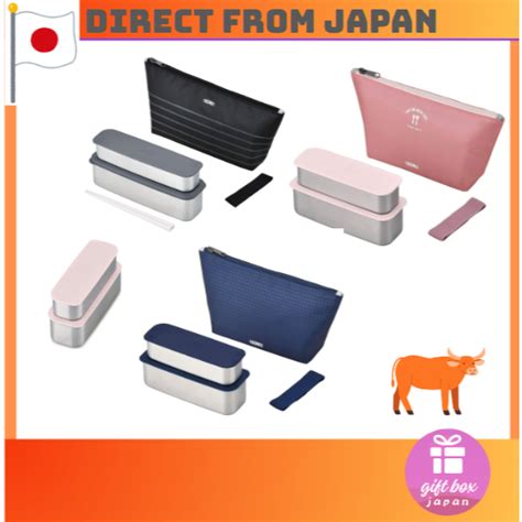 Direct From Japanthermos Dsa W Dtp Tier Slim Fresh Lunch Box
