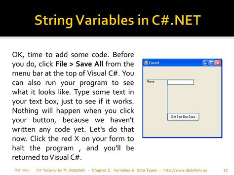 PPT Chapter 2 Variables Data Types In C NET PowerPoint Presentation ID 5015812