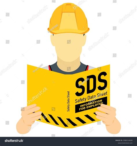 Worker Read Material Safety Data Sheet Stock Vector Royalty Free Shutterstock