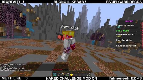 NAKED CHALLENGE Arenacraft KitPvP Ep 1 YouTube