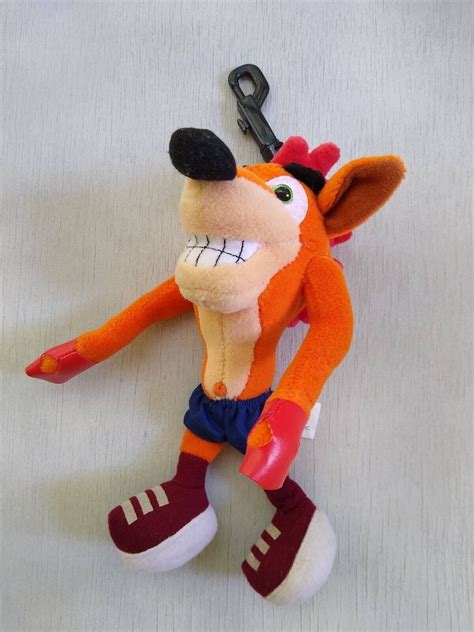 Crash Bandicoot Plush 12 Resaurus 1998 Key Chain Beanbag Stuffed Doll Toy 4607120261