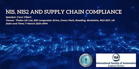 Cyber SIG How To Navigate NIS NIS And Supply Chain Compliance InstMC