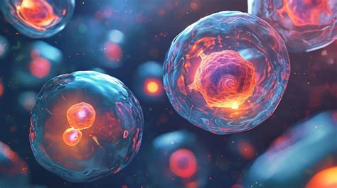 Premium Photo Molecular Structure Of Human Biological Cells