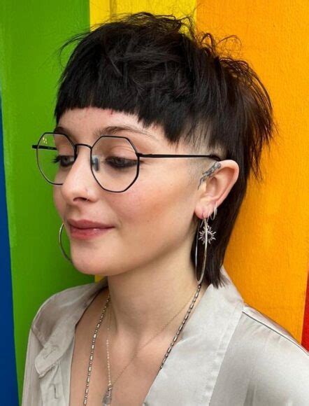 Edgy Pixie Mullet With Blunt Fringe For Bold Modern Style