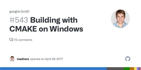 Building With CMAKE On Windows Issue 543 Google Brotli GitHub