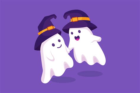 Twin Ghost Character Design Illustration Graphic By Xis666graphic