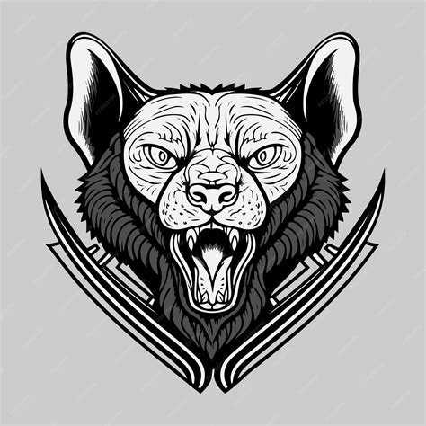 Premium Vector Bat Head