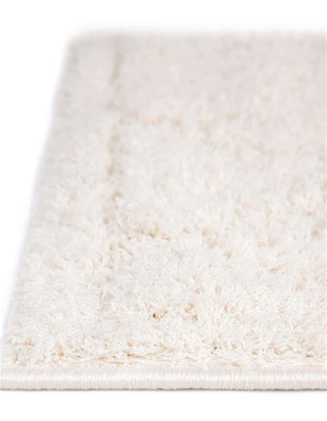 Ivory 8 X 10 Lattice Shag Rug