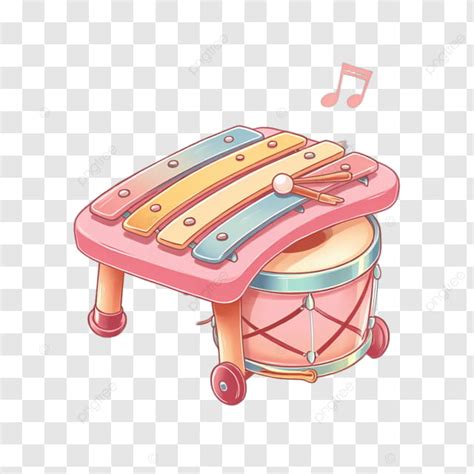 Cartoon Style Colorful Small Percussion Instruments Cartoon Clipart