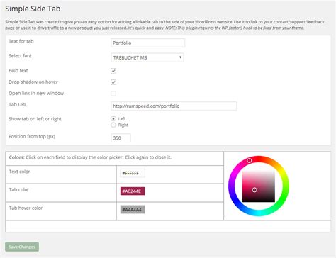 Simple Side Tab For WordPress Download
