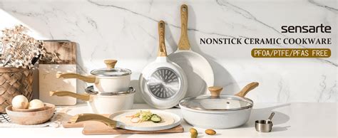 Sensarte Ceramic 13 Piece Nonstick Cookware Set Sensarte