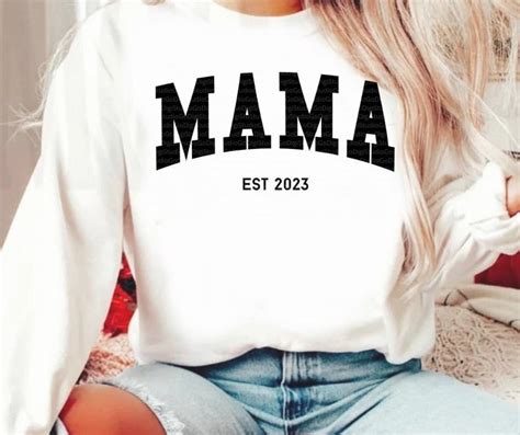 Mama Est 2023 Svg Png And Cut Files For Cricut Mom Life Svg Etsy Hong
