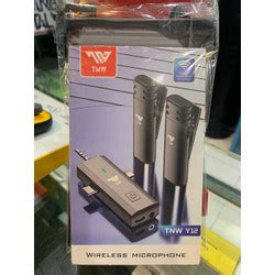 Promo TNW Y Microphone Wireless In Mikrofon Clip On Live Streaming Vlog Receiver Mic