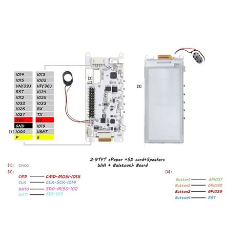 Ttgo T5 V22 Esp32 29inch Epaper Plus Module Deve Grandado