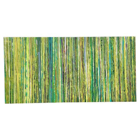 Vintage Boho Original Geometric Abstract Oil Painting On Canvas For