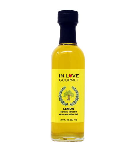 Lemon Natural Flavor Infused Olive Oil 60ml2oz Sample Size An