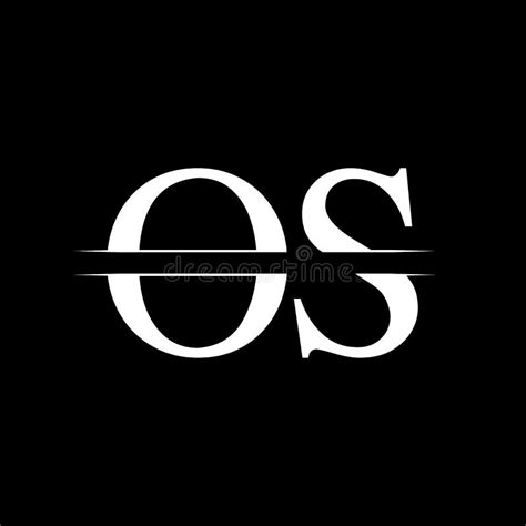 Initial Monogram Letter Os Logo Design Vector Template Os Letter Logo