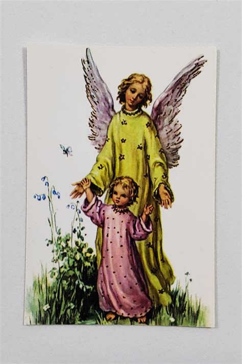 Pack X 25 Estampas Laminadas Con Imagen De Ángel De La Guarda2