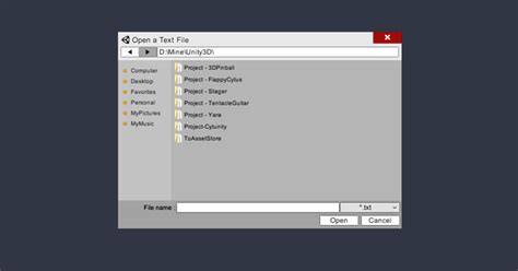 U File Browser Gui Tools Unity Asset Store
