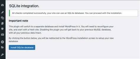 Sqlite Wordpress