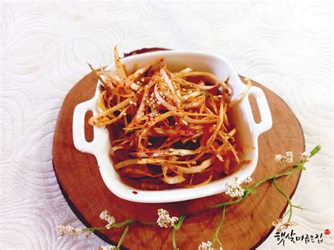 백종원 파채무침 만드는법 대파겉절이 양념소스