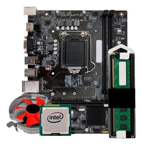Kit Upgrade 1151 Placa Mãe H110 I3 7100 Ddr4 8gb Cooler