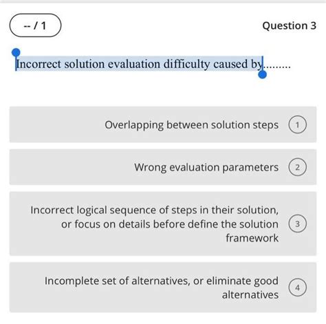 Solved Question 3 Overlapping Between Solution Steps Wrong