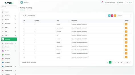 Inventory Integration In Dash Saas