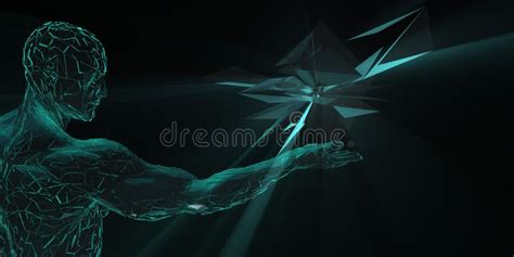 Man Analyzing Data For Solution Stock Illustration Illustration Of