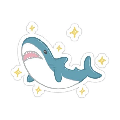 Blahaj The Shark Sticker By Babajstore Cute Shark Shark Shark