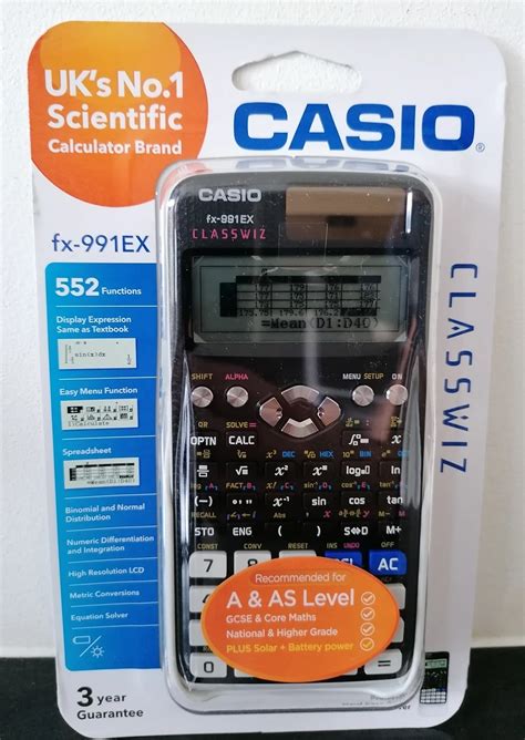 Casio Fx 991ex Scientific Calculator A Level New Karrot